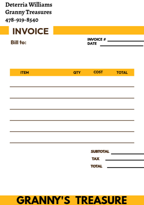 Copy of Invoice design template | PosterMyWall