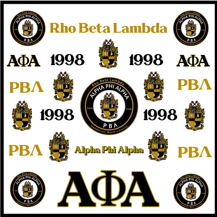 Alpha phi alpha step and repeat | PosterMyWall