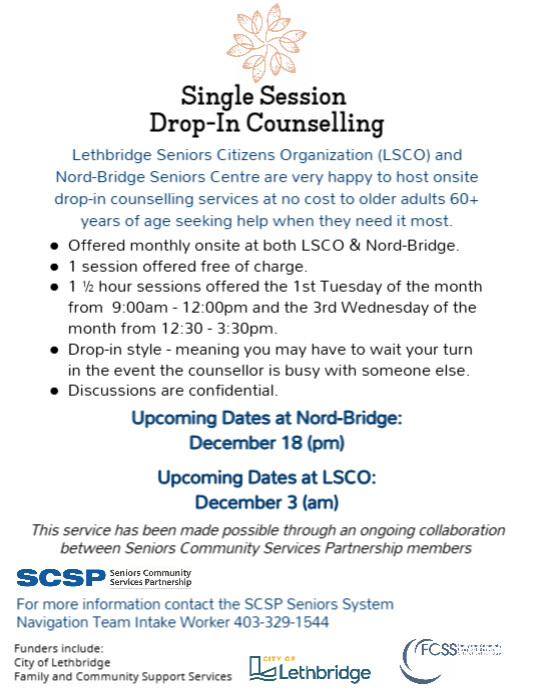 Drop-In Counselling | PosterMyWall