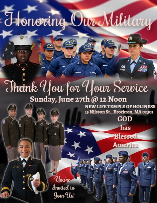 Copy of Copy of Church Memorial day service Flyer Template | PosterMyWall