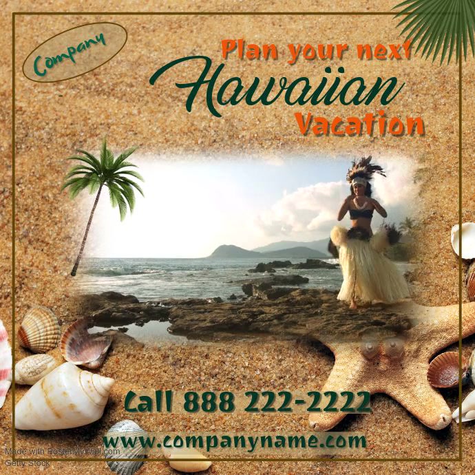 Copy of Hawaiian Digital Travel Ad | PosterMyWall