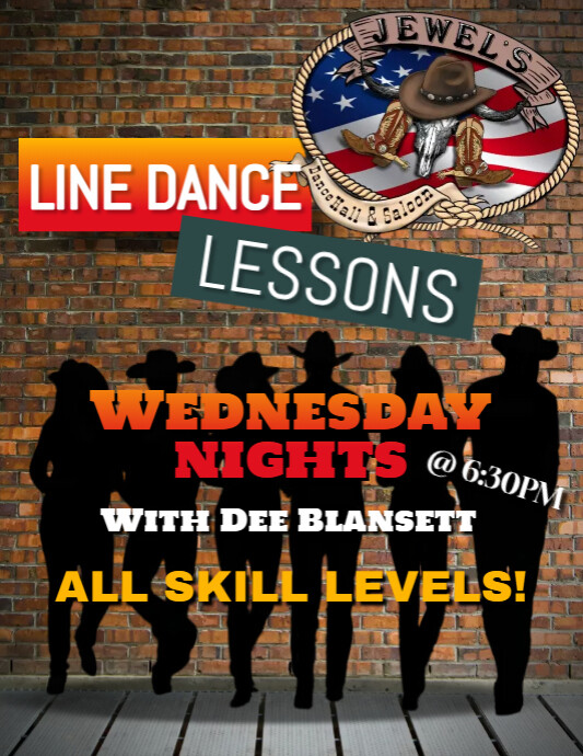 country line dancing flyer template | PosterMyWall
