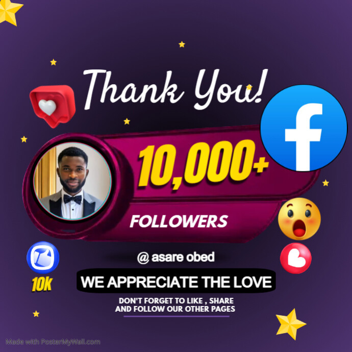 followers appreciation | PosterMyWall