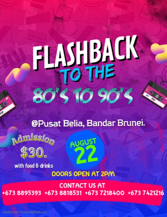 Copy of Back To The 80's Flyer | PosterMyWall