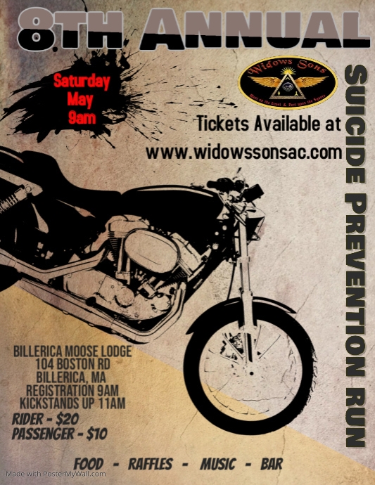 Copy of Copy of motorcycle run rally flyer template | PosterMyWall