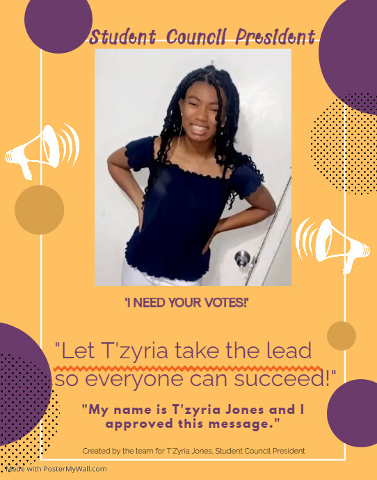 Yellow High School Club Election Flyer | PosterMyWall