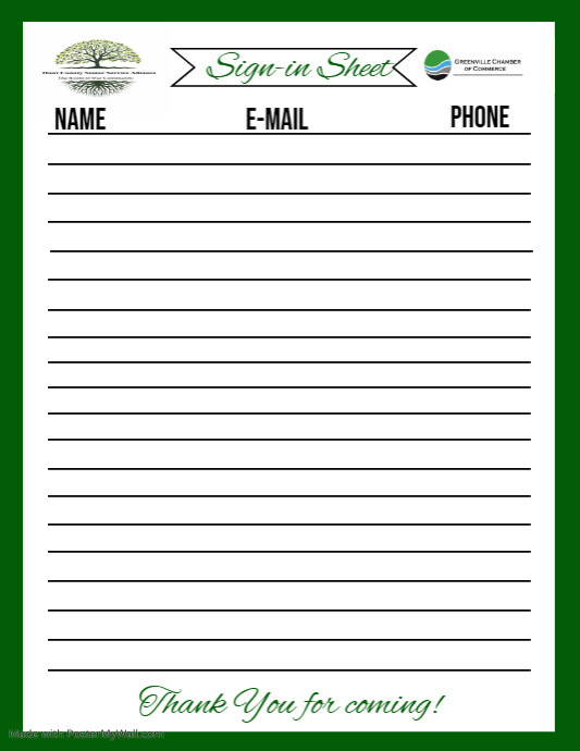 Sign Up Sheet Template | PosterMyWall