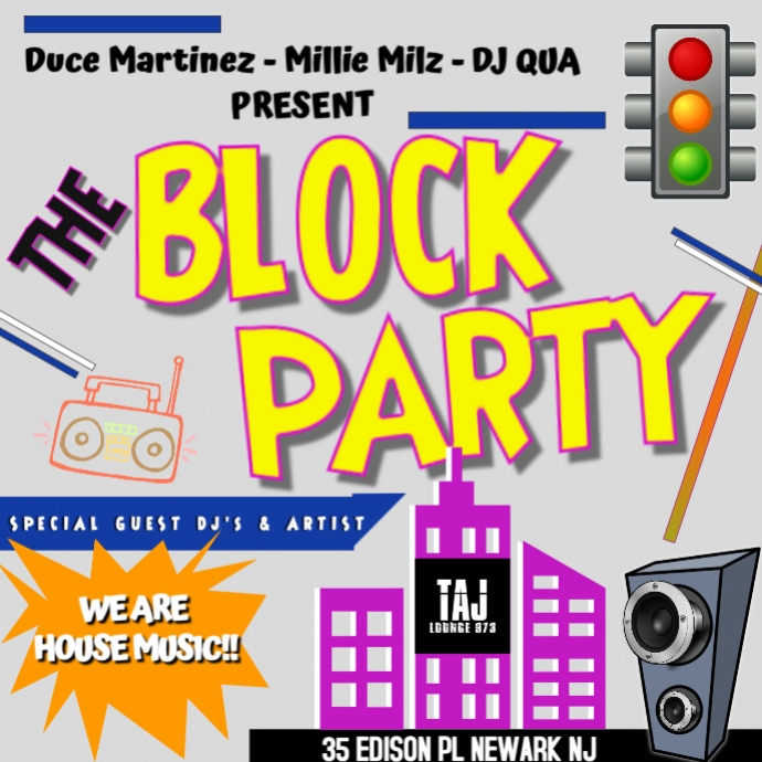 BLOCK PARTY shirt | PosterMyWall