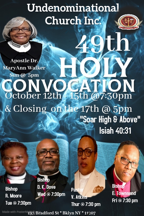 Copy of Copy of Holy Convocation Poster Template | PosterMyWall