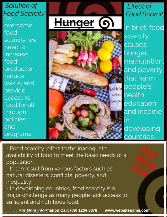 Hunger stem project | PosterMyWall