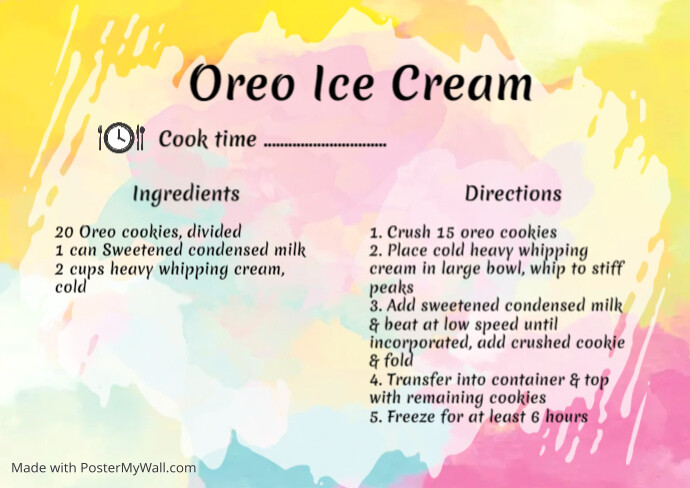 Oreo Ice Cream | PosterMyWall