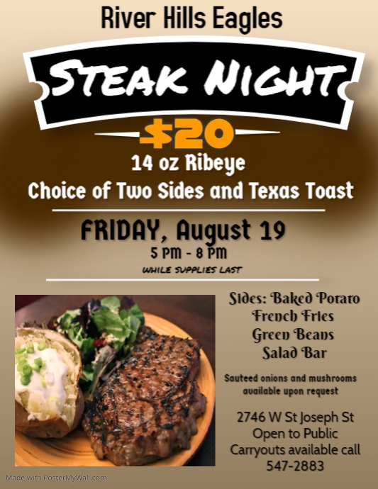 Steak Night | PosterMyWall