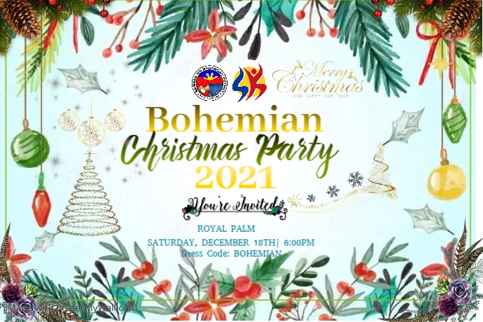 Copy of Copy of Bohemian Christmas Party | PosterMyWall