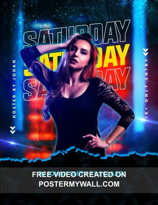 Saturday Party flyer | PosterMyWall
