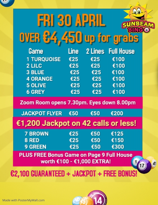 Bonus TONIGHT PAYOUT | PosterMyWall