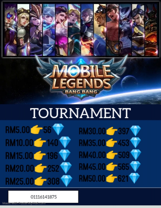 Copy of Salinan Mobile Legends Tournament | PosterMyWall