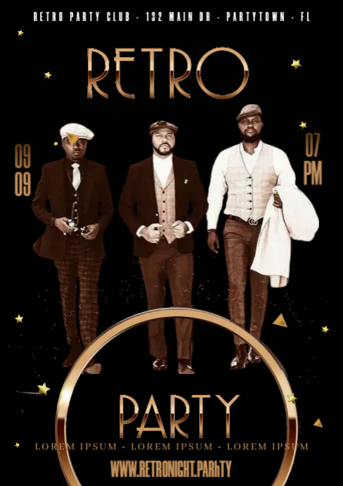Copy of RETRO PARTY POSTER | PosterMyWall