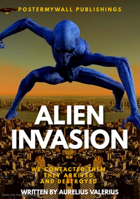 Copy of Copy of distopia alien invasion book cover de | PosterMyWall