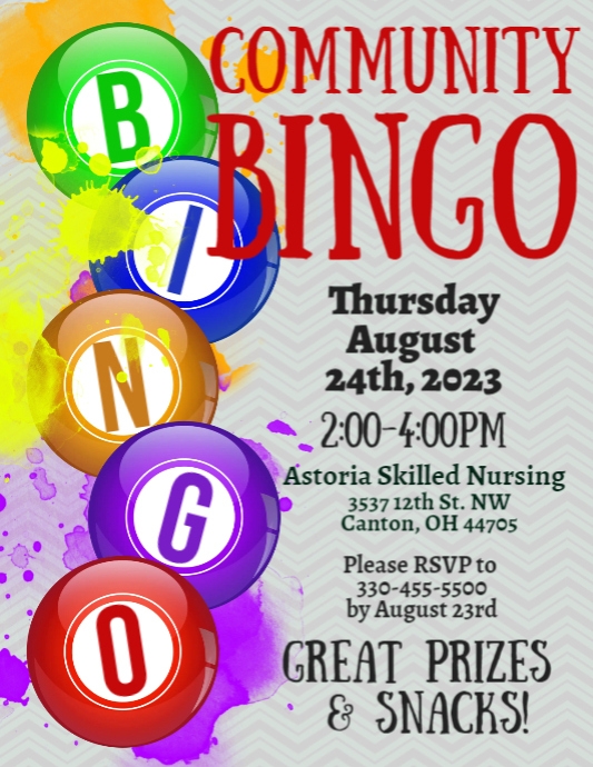 Bingo Night Flyer - Astoria | PosterMyWall