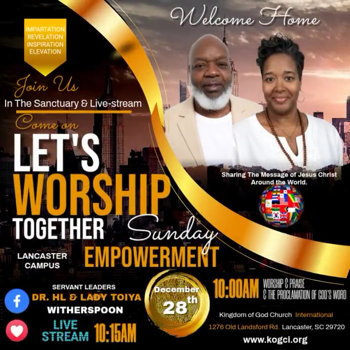 Praise and worship Sunday poster design | PosterMyWall