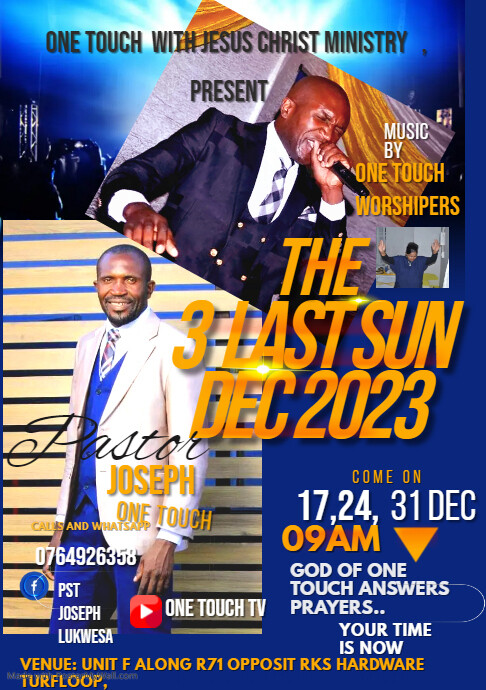 The Prophetic Service Flyer | PosterMyWall