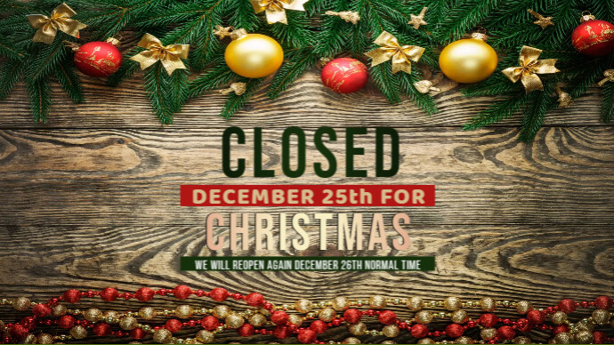 CHRISTMAS SHOP STORE CLOSED 23 | PosterMyWall