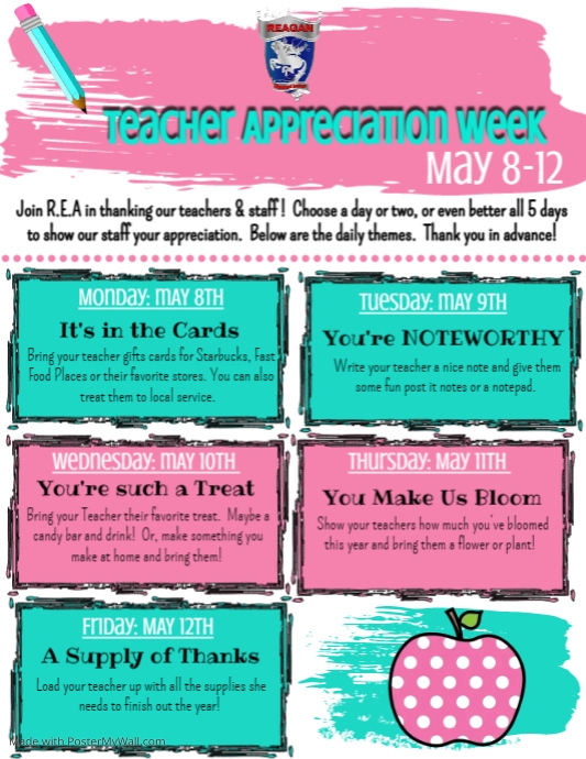 Teacher Appreciation Week Template | PosterMyWall