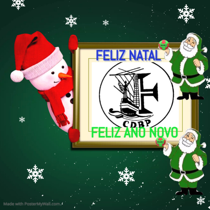 Feliz Natal - frame merry christmas | PosterMyWall