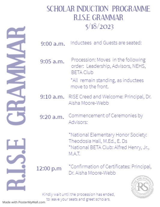 Graduation Program | PosterMyWall