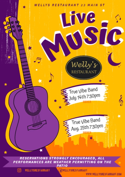 LIVE MUSIC NIGHTS POSTER | PosterMyWall