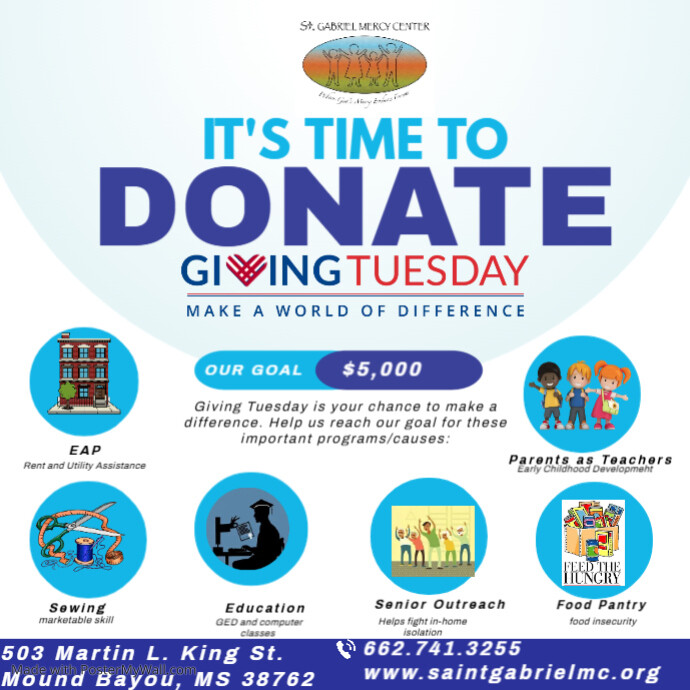 GivingTuesday Fundraising Flyer Template | PosterMyWall