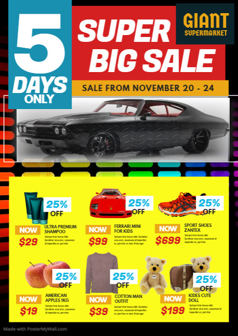 Product Sale Listing Flyer | PosterMyWall