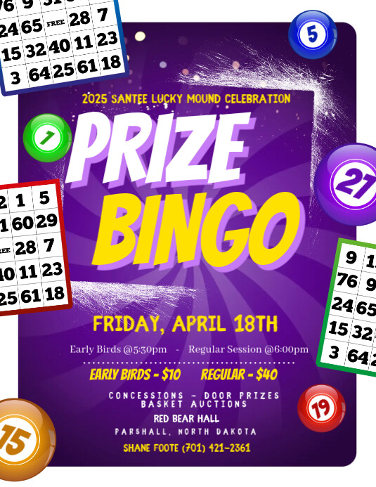 Bingo Night Fundraiser Flyer | PosterMyWall