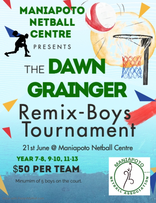 Copy of Blue Netball Festival Flyer | PosterMyWall