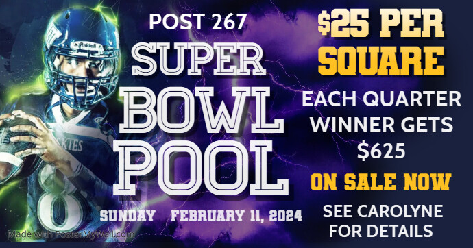 Super Bowl Sunday Facebook Shared Image | PosterMyWall