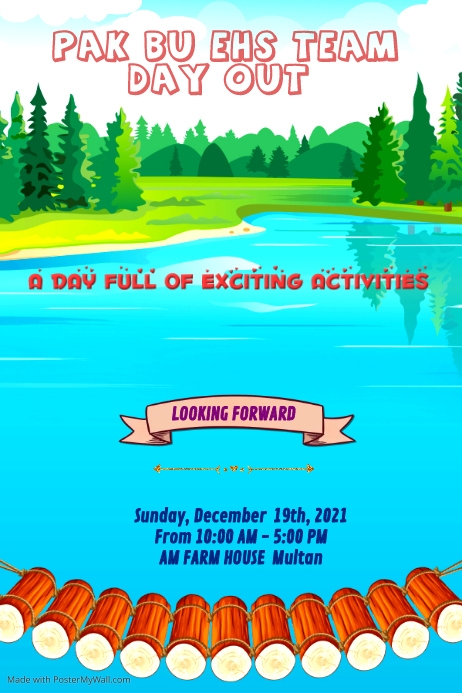 Copy of Lake birthday party invitation | PosterMyWall