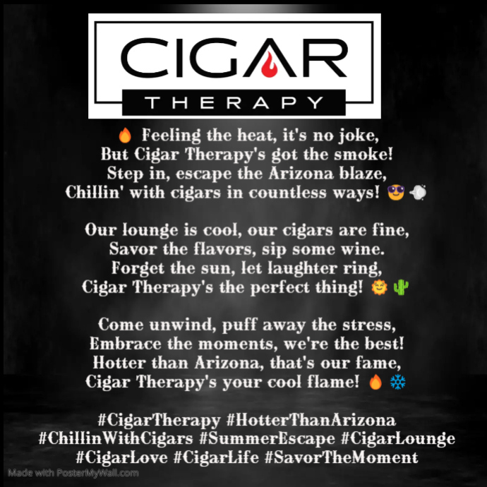 Cigar Therapy Haiku of the day (22) | PosterMyWall