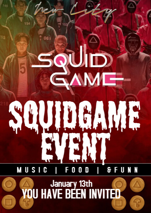 Squid Game Flyer | PosterMyWall