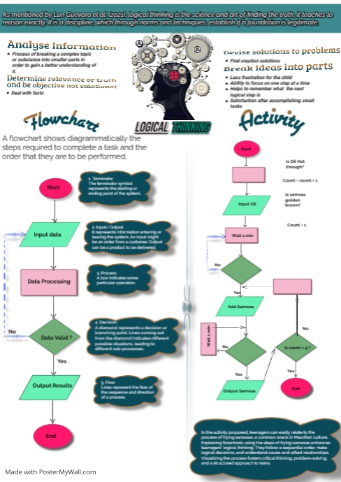 Colorful School Lesson Plan with Illustration (1) | PosterMyWall