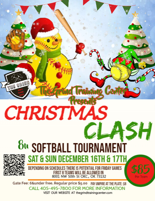 christmas softball | PosterMyWall