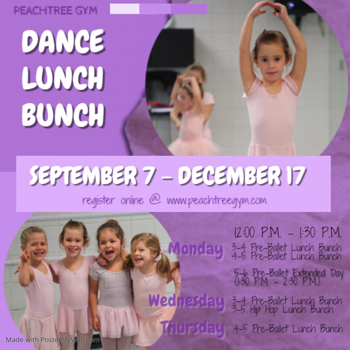 DANCE LUNCH BUNCH | PosterMyWall