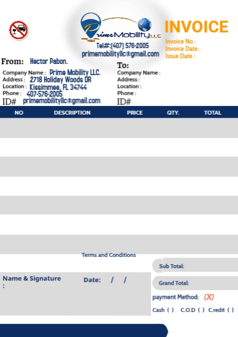 Copy of Copy of INVOICE (2) | PosterMyWall