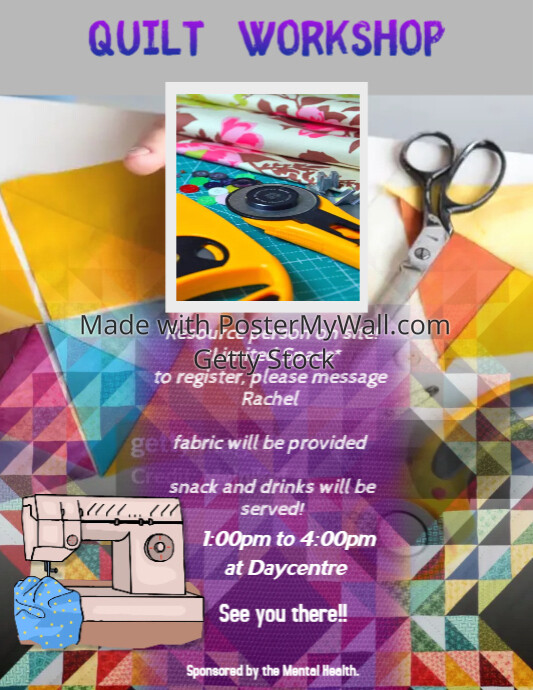 Copy of quilting Class Instruction Flyer | PosterMyWall