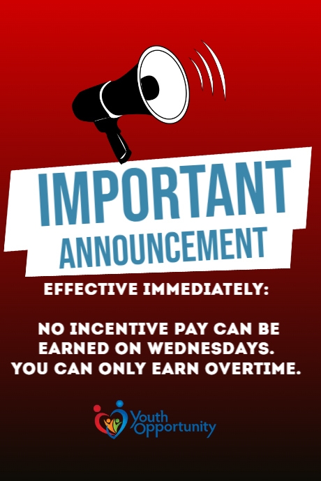 Important announcement flyer template | PosterMyWall
