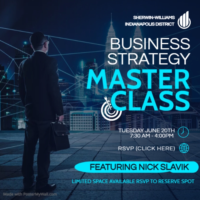 business master class webinar instagram post | PosterMyWall