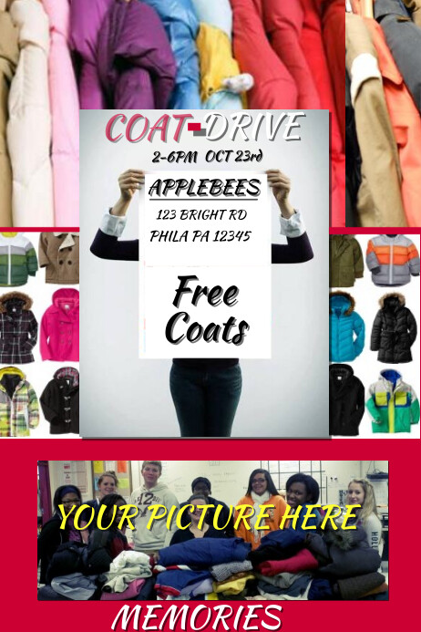 COAT DRIVE Template | PosterMyWall