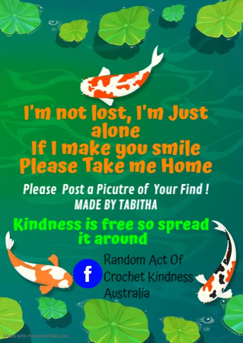 Random Act Of Kindness Tag -Fish | PosterMyWall