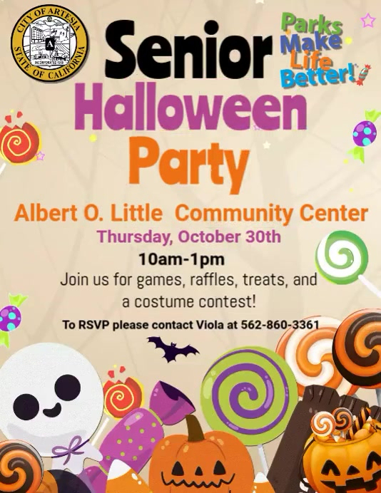 senior halloween flyer | PosterMyWall