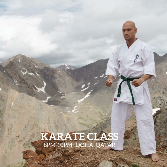 95 KARATE Template | PosterMyWall