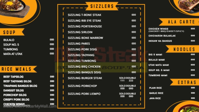 MAIN MENU | PosterMyWall